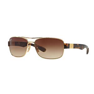 Ray Ban RB3522 Gold Tortoise Brown Gradient Sunglasses Maui Nix Surf Shop