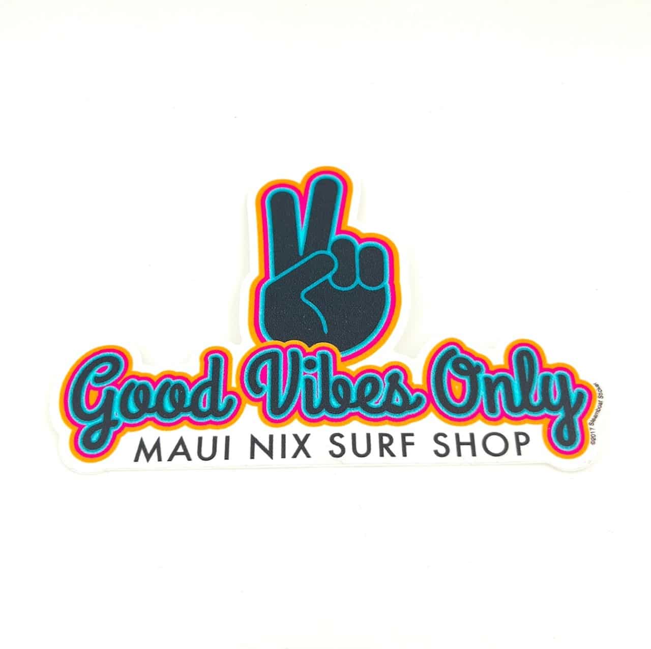 Maui Nix Mini Good Vibes Sticker - Maui Nix Surf Shop